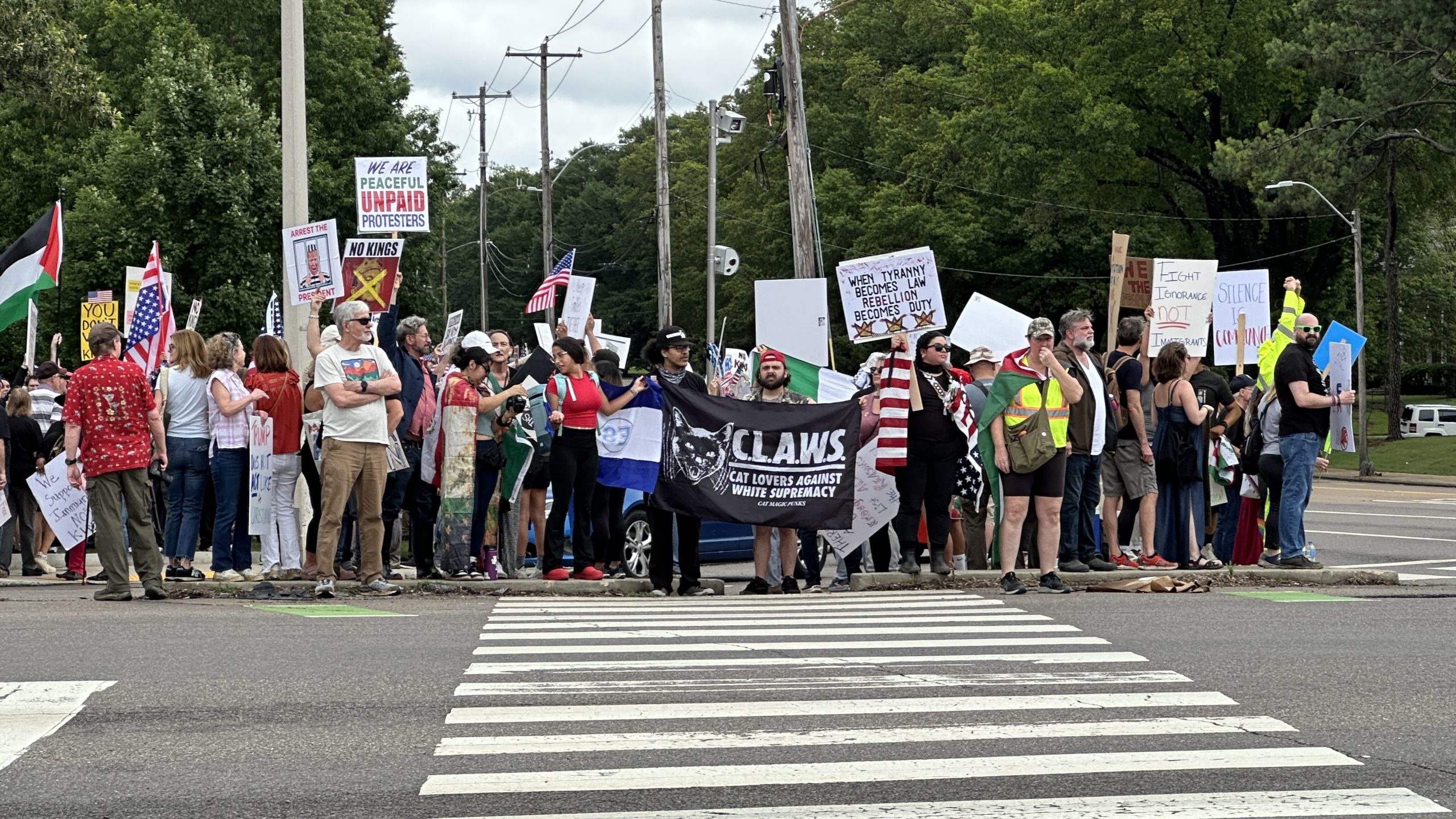 Memphis Flyer | Memphians Rally Against Trump Regime at No Kings Protest