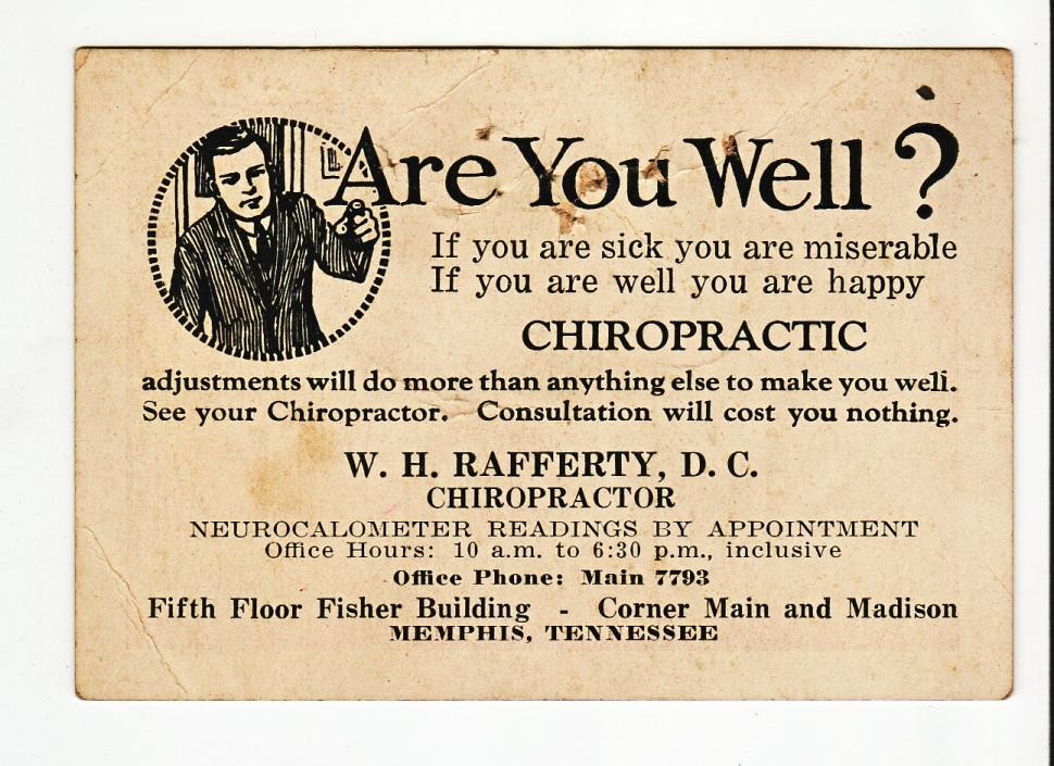 Memphis Flyer | Dr. W.H. Rafferty — Memphis Chiropractor