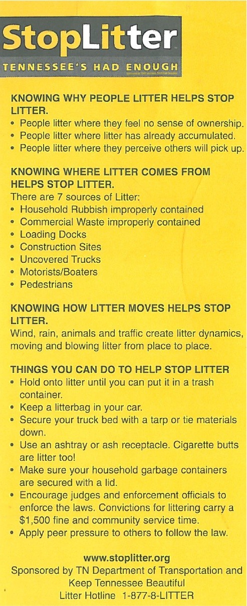Memphis Flyer | Stop Litter With Litter