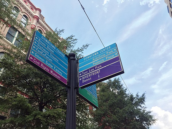 Memphis Flyer | Downtown to Get New Wayfinding Signs